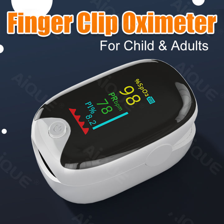 Finger Clip Pulse Oximeter TFT OLED Screen Blood Oxygen Saturation ...