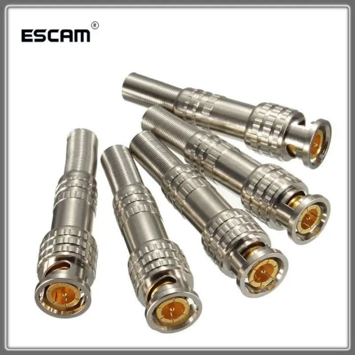5pcs/lot BNC Male Connector RG-59 for Coaxical Cable Brass End Crimp Cable Screwing CCTV Camera ...