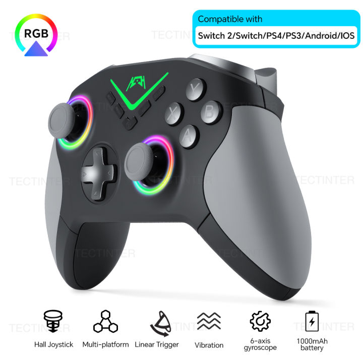 RGB Wireless Controller For Switch 2/PS3/PS4 Console USB PC Controle ...