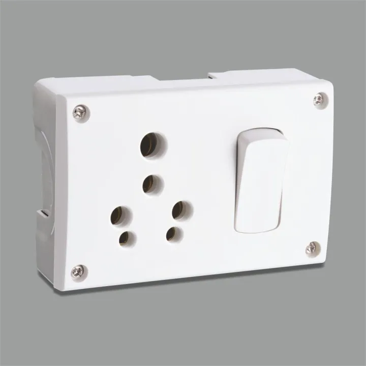 Power Socket 6/16 Amp. S/S combine with it's box | Daraz.com.np