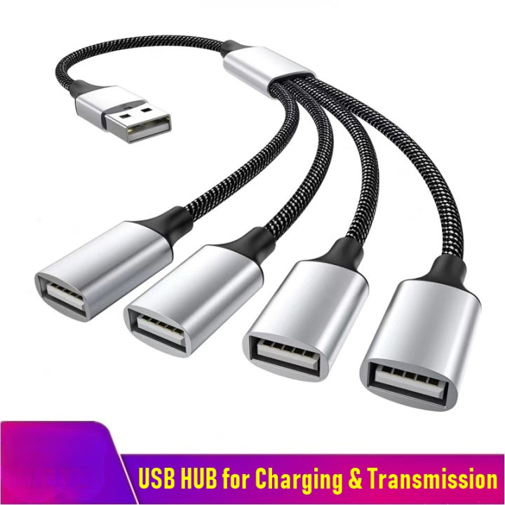 Multi USB Hub Extensions 4 Port Type C Hub USB Splitter Fast Data ...