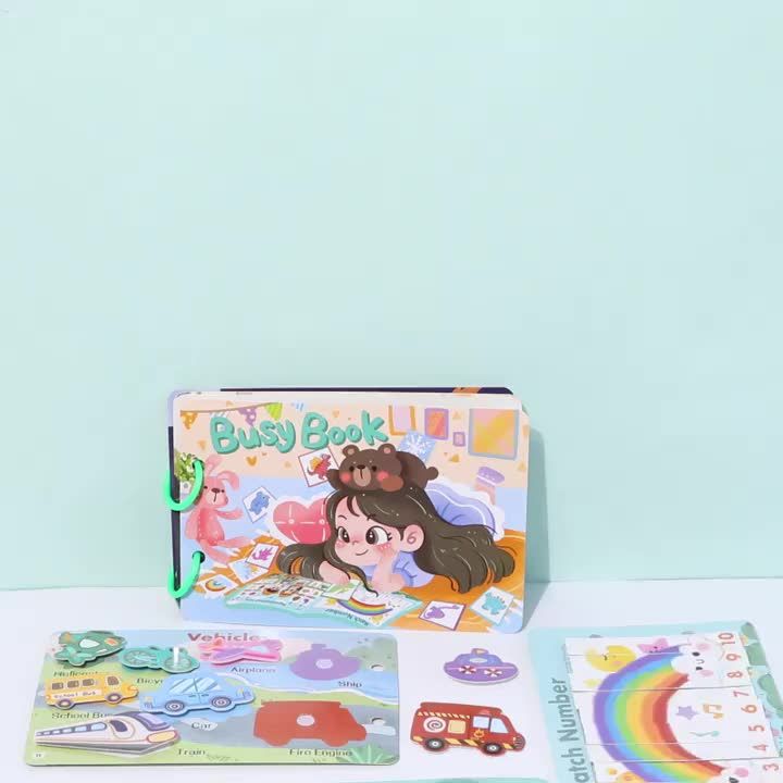 Busy Book for Kids – Montessori Educational Learning Book for Toddlers ...