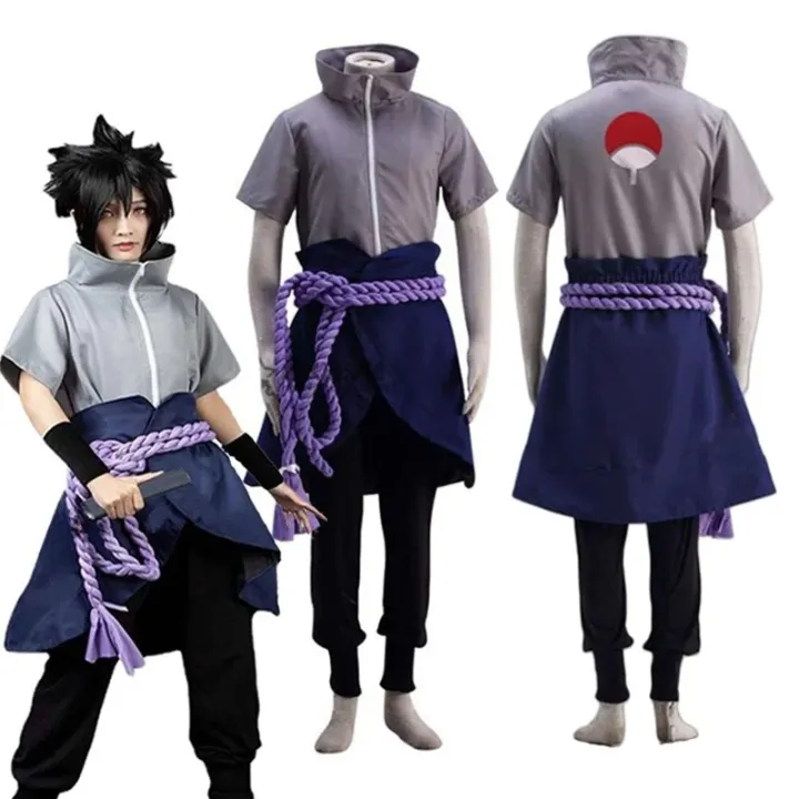 Anime Uchiha Sasuke Cosplay Outfit Halloween Costume Party Role Play ...