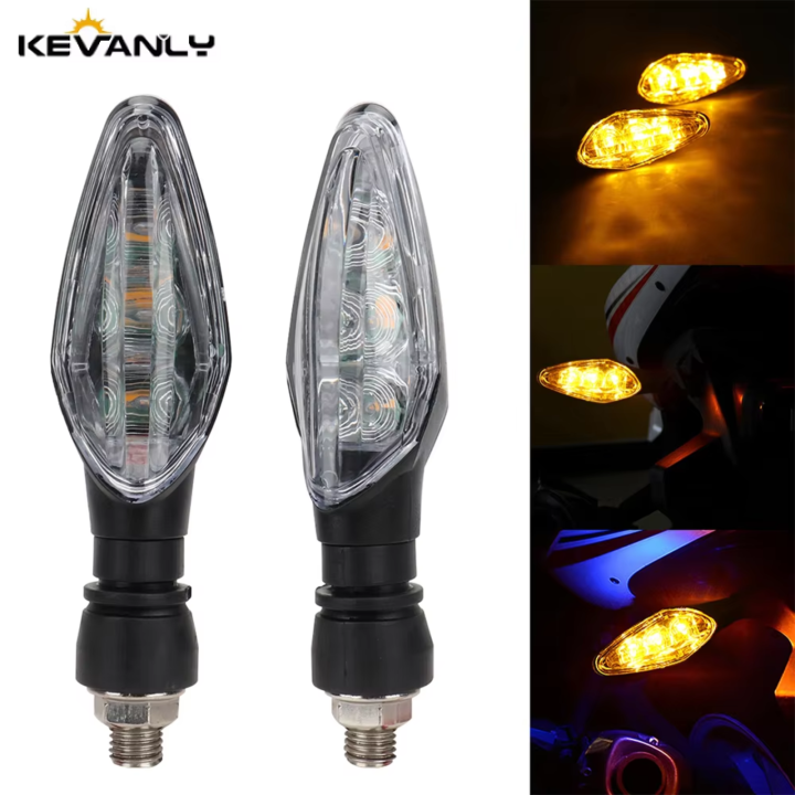 2Pcs 3Led Motorcycle Signal Lights Driving Light Tail Light Indicator ...