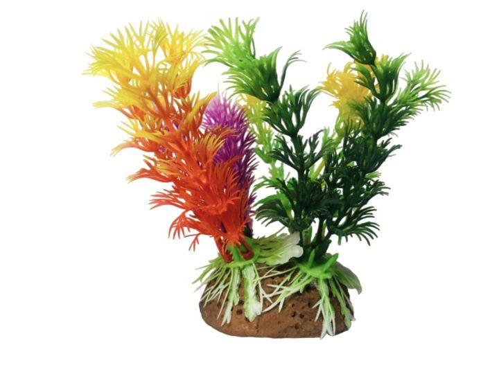 Aquarium plastic plant aquarium decorative simulation Artificial leaves ...