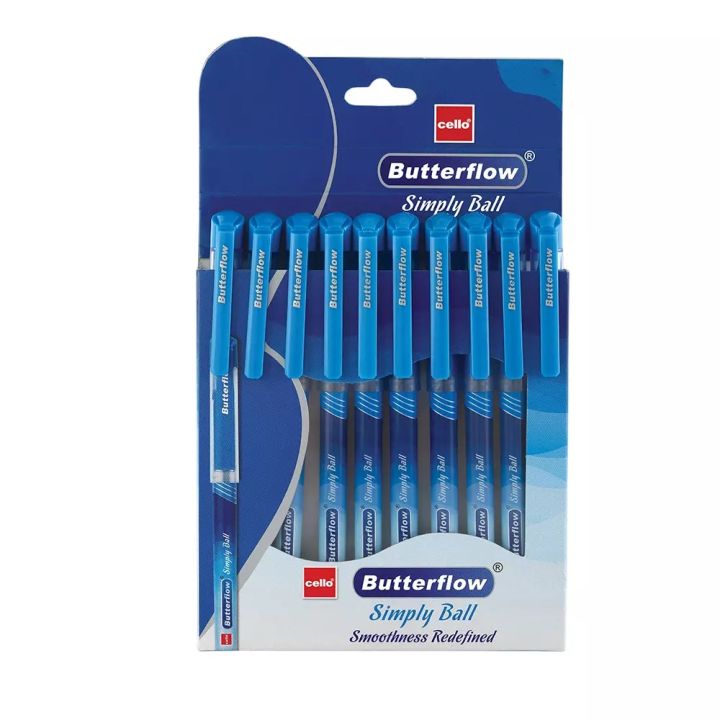 Cello Butter Flow Classic Gel Pen Black (Pack of 10) | Daraz.com.np