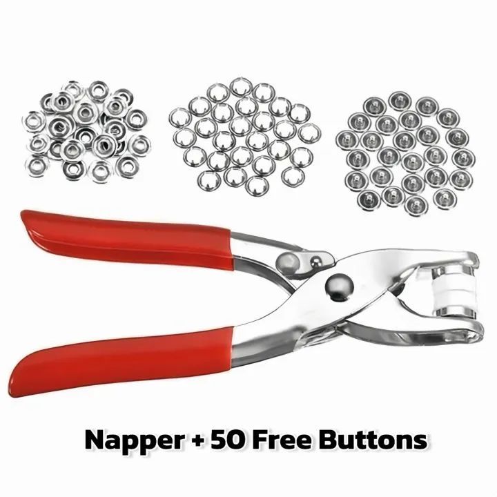 Button Fixer Tool With 50 Buttons | High Quality Metal Snap Button ...