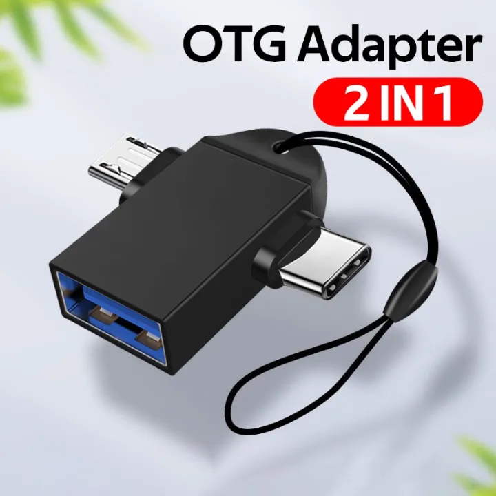 OTG Adapter USB Type C Micro USB 2 in 1 Android Mobile Phone Convertor ...