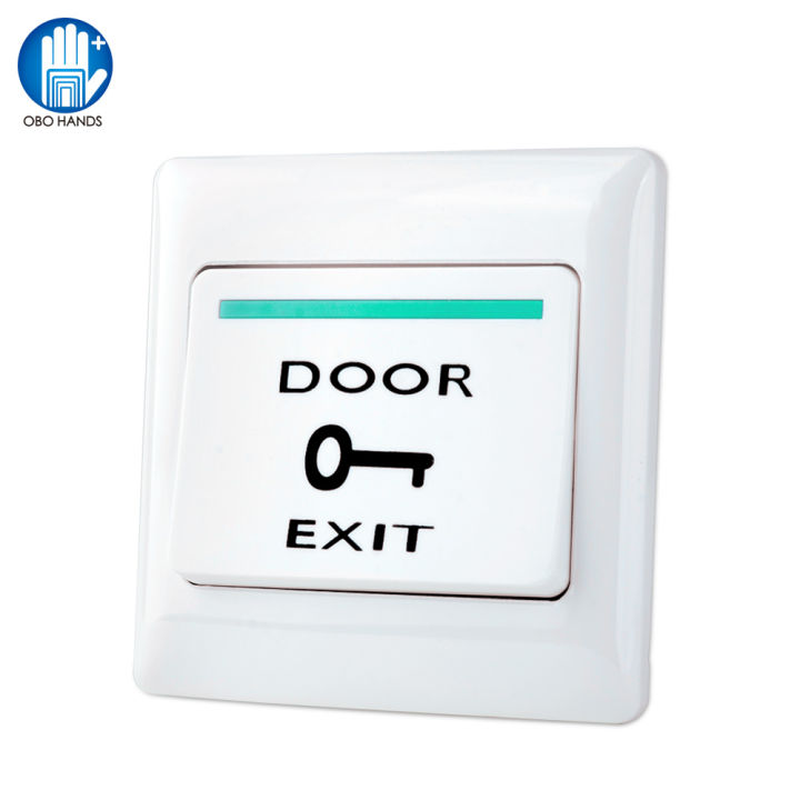 Waterproof Door Exit Button Release Switch NO/NC/COM Output Emergency Push Button Fireproof ...