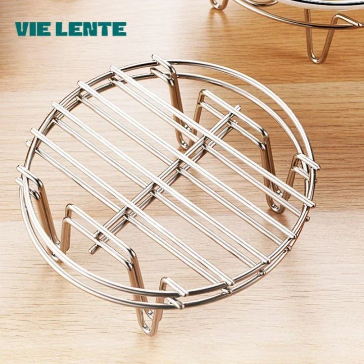 Stainless Steel Cookware Steamer Rack Cooking Baking Pot Stand Airfryer ...