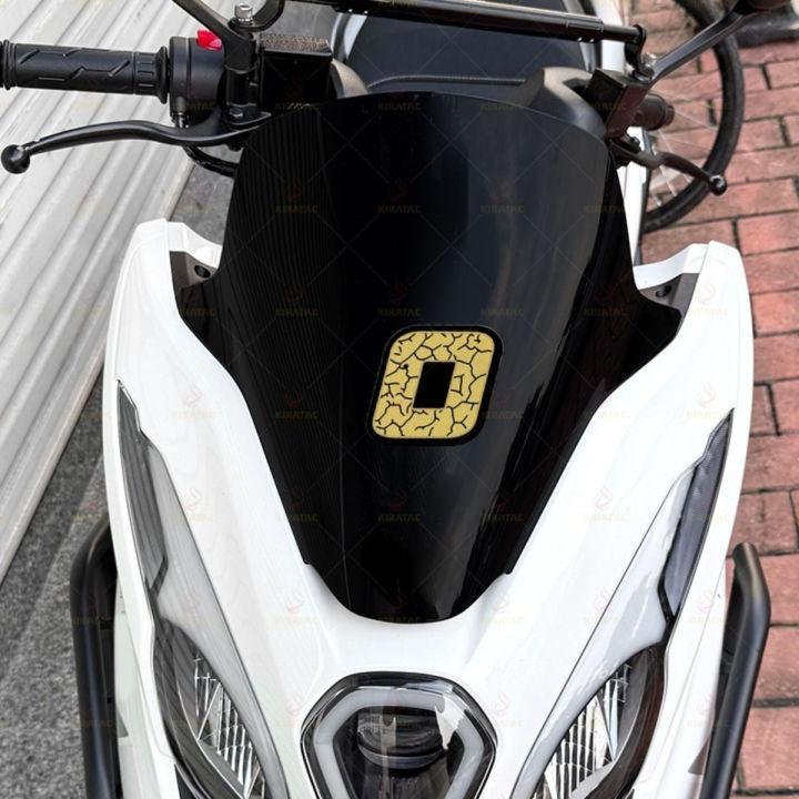 1PC Crack Effect Matte Gold Motorcycle Number Sticker Waterproof for ...