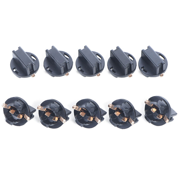 10pcs T10 Wedge Base Socket - For Car Dashboard/Meter Cluster Light ...