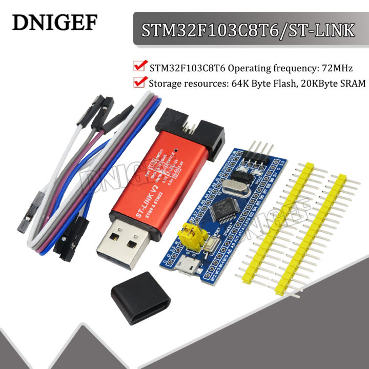 STM32F103C8T6 ARM STM32 Minimum System Development Board Module For Arduino DIY Kit ST-Link V2 ...