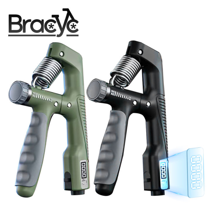 Smart Counting Hand Grip 10-100KG Adjustment Exercise Power ...