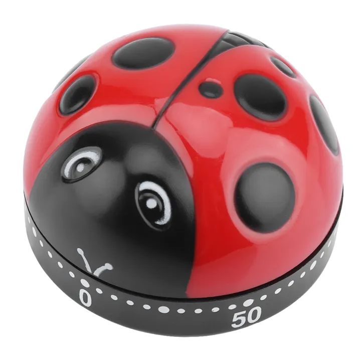 Cute Ladybug Kitchen Timer 60 Minutes Timer Mechanical Wind up Timer ...
