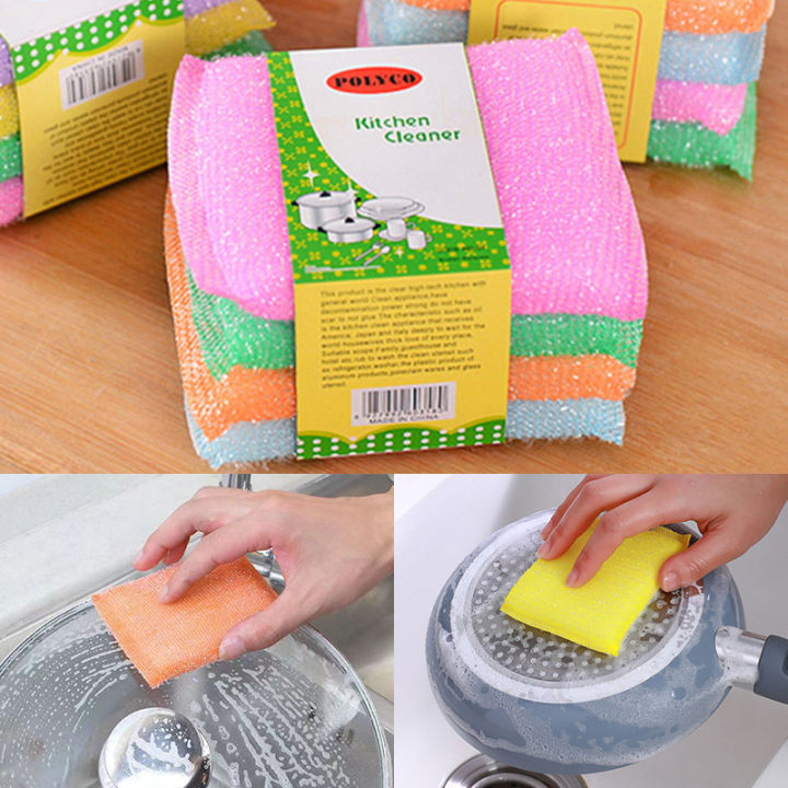 Sponge Ultra Model Dishwashing Sponge Mesh-Covered Sponge, Assorted ...