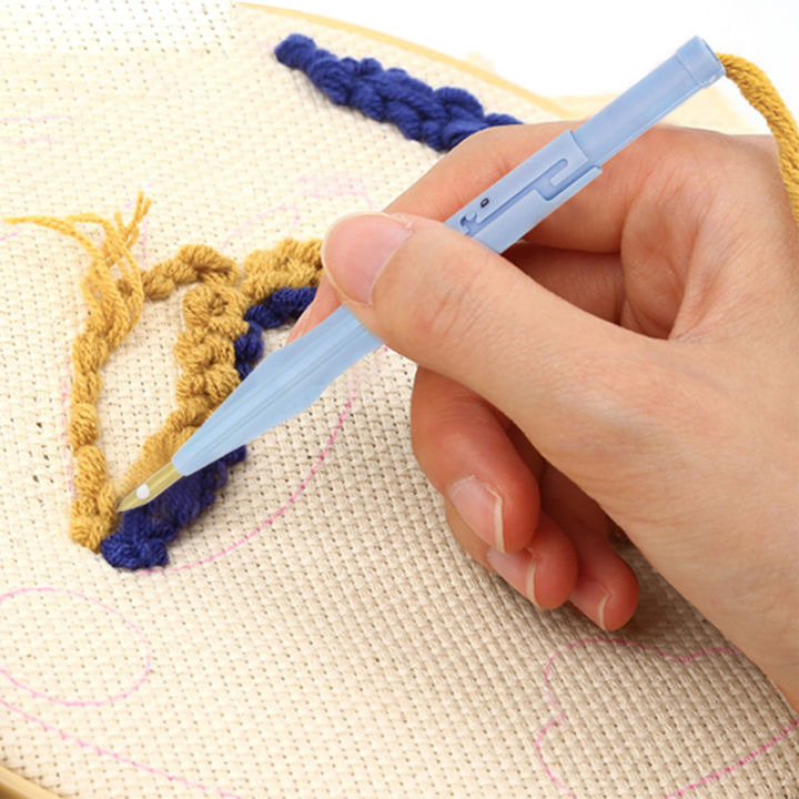 Sewing Needles Embroidery Punch Needle Pen Tool Embroidery Pen Needle ...