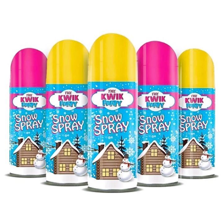 PACK OF 2 KWIK SNOW SPRAY BIRTHDAY PARTY BRIDAL SHOWER ANNIVERSARY ...