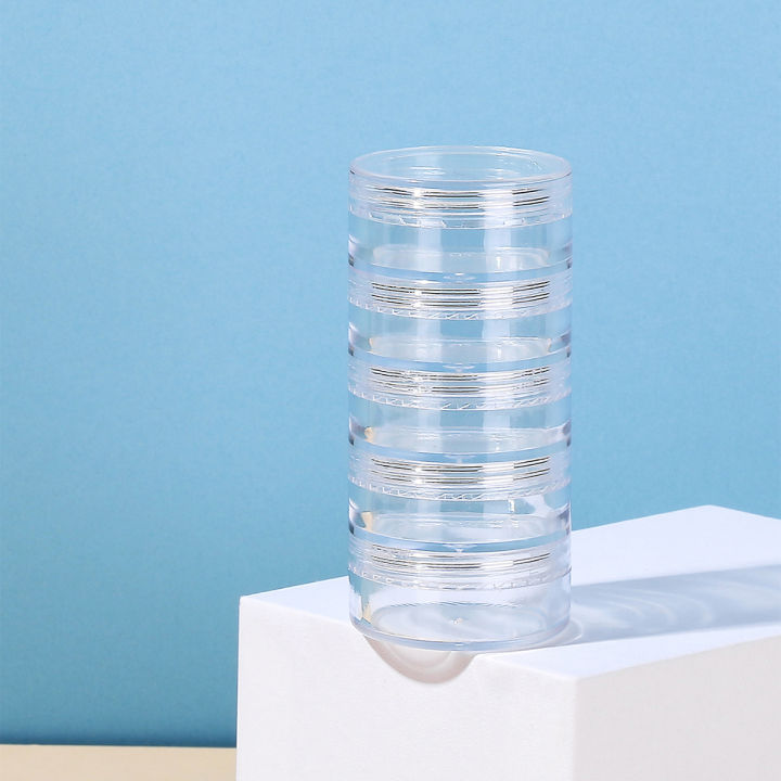 10G/5g Stackable Round Plastic Containers 5/3 Layer Bead Storage Jars ...