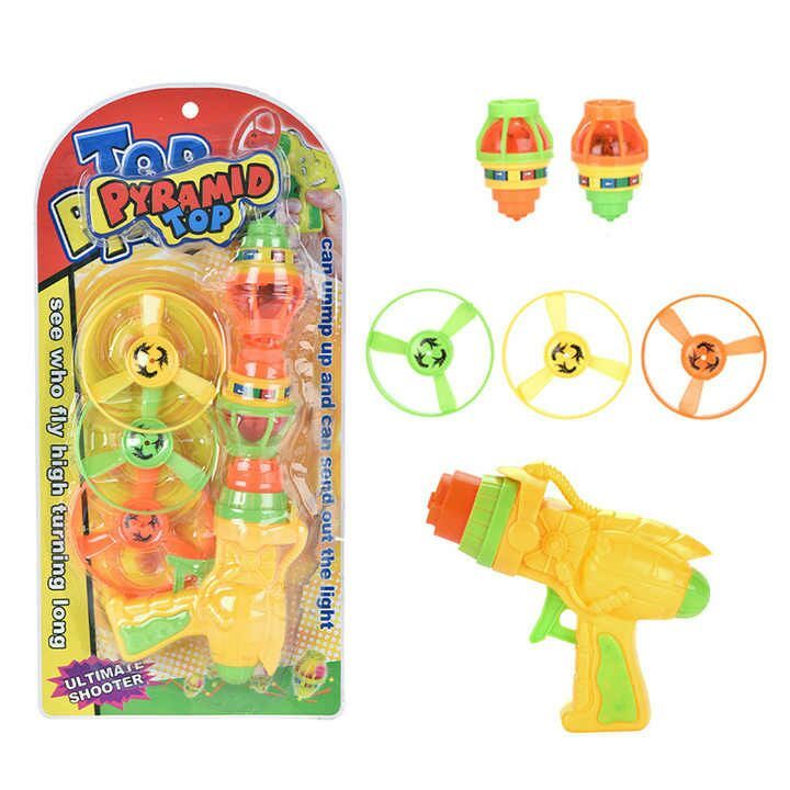 Space Gun Gyro Spinner Toy Ufo Fly Spinning Top Toys With Flying Saucer ...