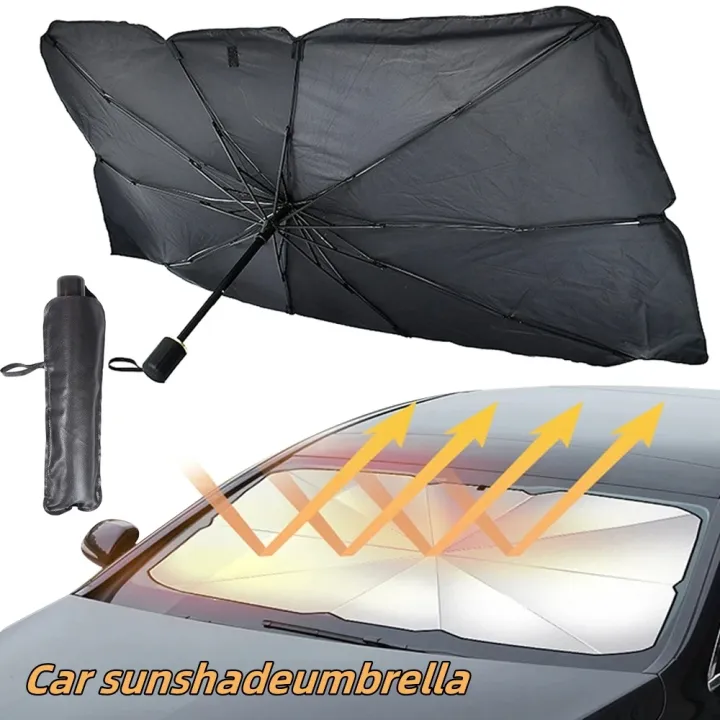 Car Windshield Sun Shade Umbrella Foldable Car Sunshade Front Window ...