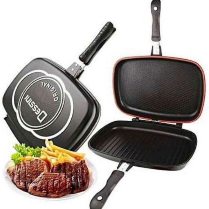 DESSINI Double Sided Grill Pan 36Cm Made in Italy Orignal | Daraz.pk