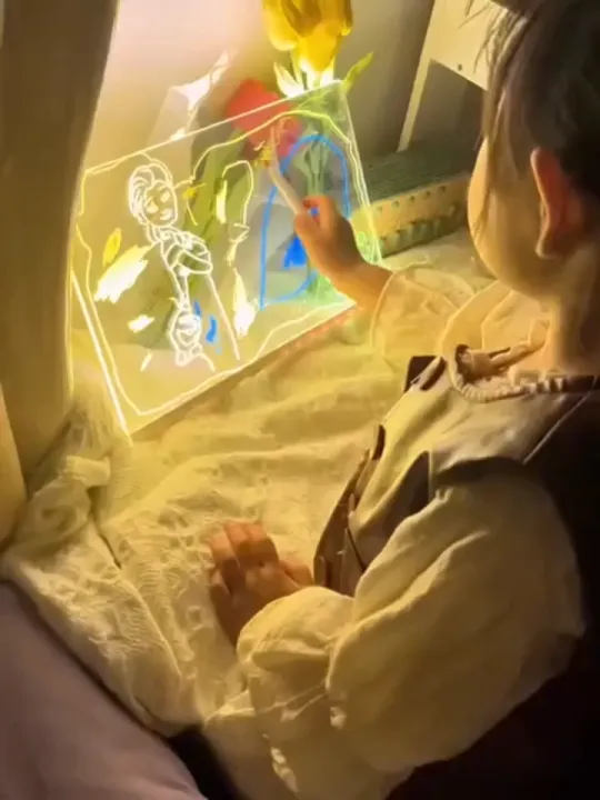 Modern USB LED Acrylic Message Board with Stand - 1pc Illuminated ...