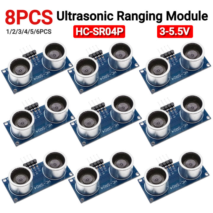 1-8PCS Ultrasonic Module HC-SR04 Distance Measuring Transducer Sensor for Arduino 3-5.5V ...