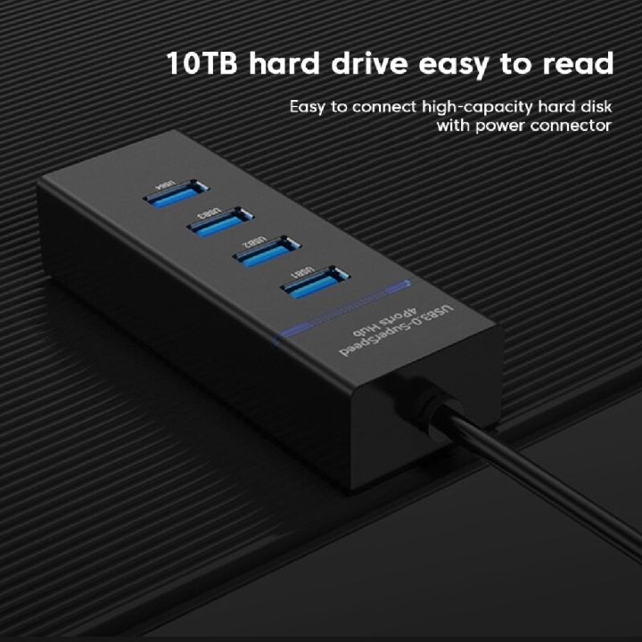 "4-Port USB Hub with Individual Switches for PC & Mobile – High-Speed ...