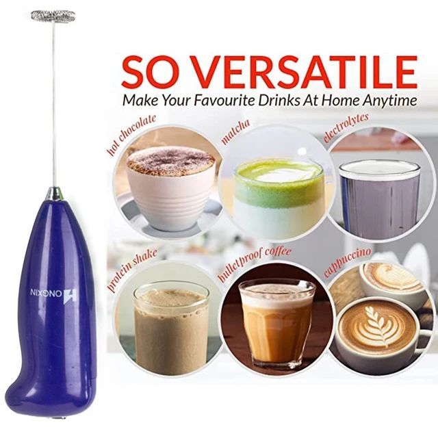 Mini Hand coffee Beater Electric Machine Mixer Froth Whisker Lassi ...