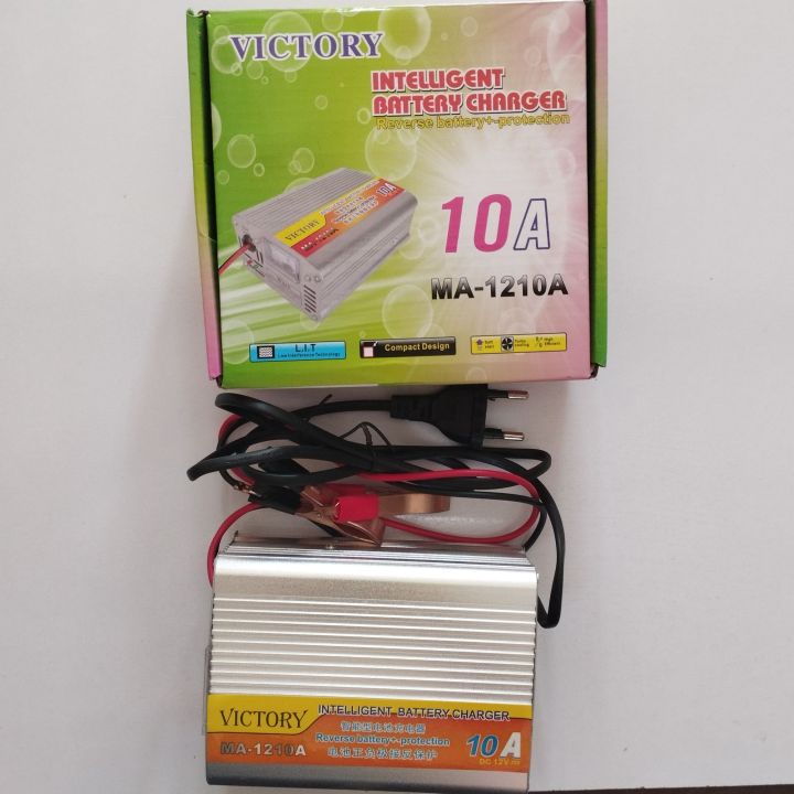 Victory Intelligent Battery Charger - 12V 10A - Reverse Battery ...