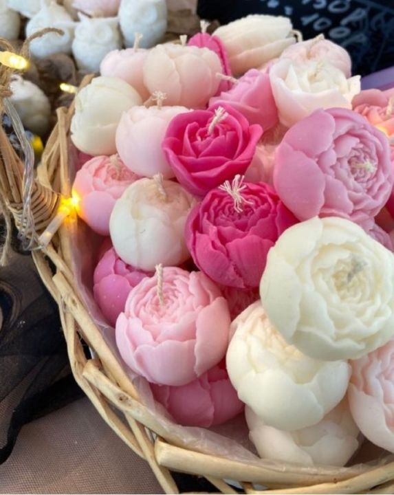 1pc Cute Mini Flower Scented Candle/Customized/Size 1.4 inch/Elegant ...