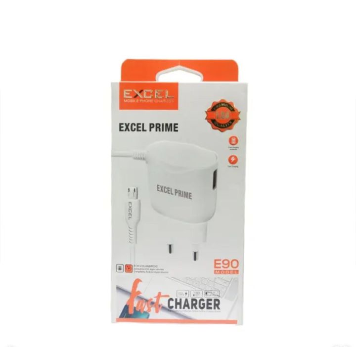 Excel e90 usb charger white with best quality | Daraz.com.bd