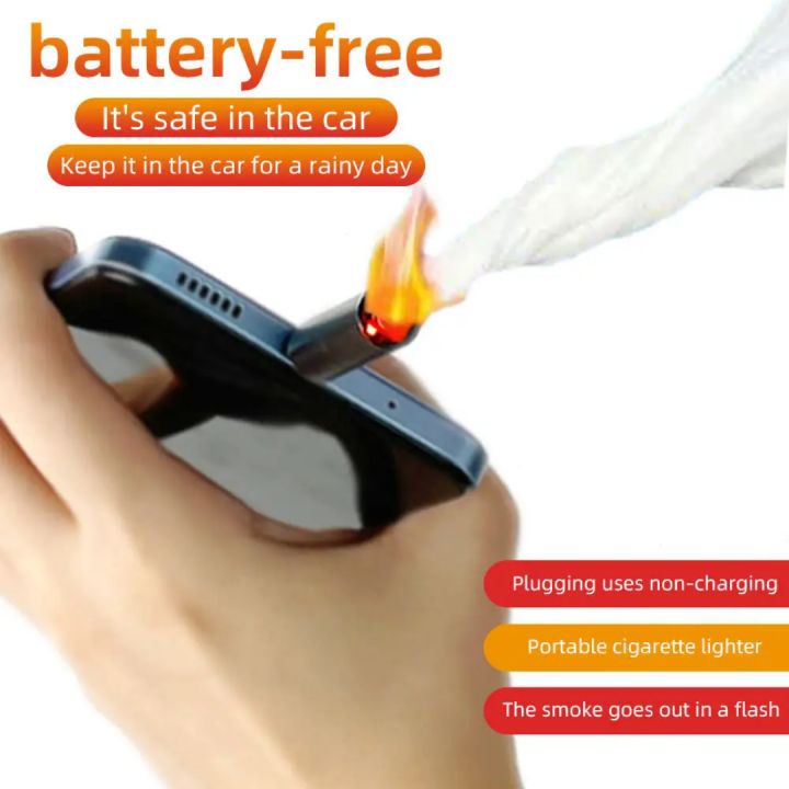 Smart Mini Wireless Mobile Phone Charger Type-C Car Personality Digital ...