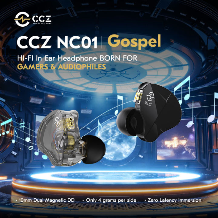 CCZ NC01 In Ear Earphones DD HiFi Bass Earbuds High Sound Quality ...
