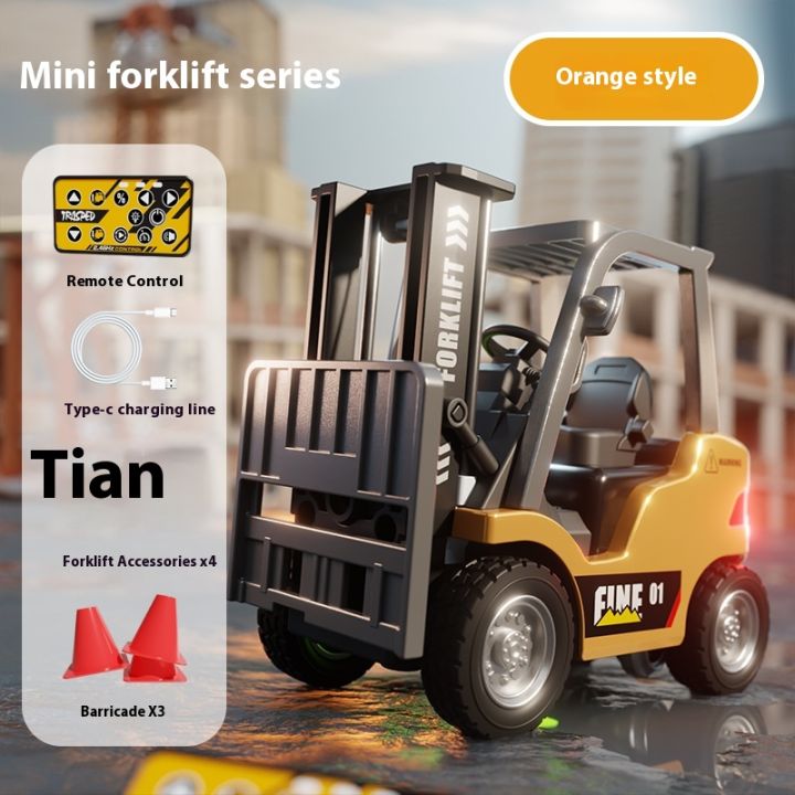 Rc Car Alloy Remote Controlled Toy Mini Forklift 1:64 Multi-function ...