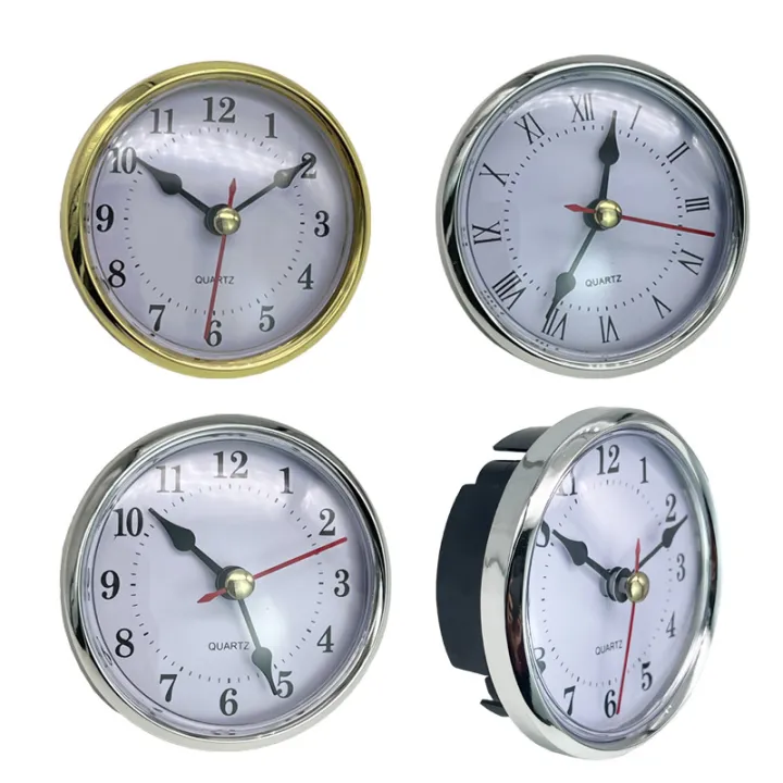 Classic Clock Craft Quartz Movement Dia.80mm Round Clocks Insert Roman ...