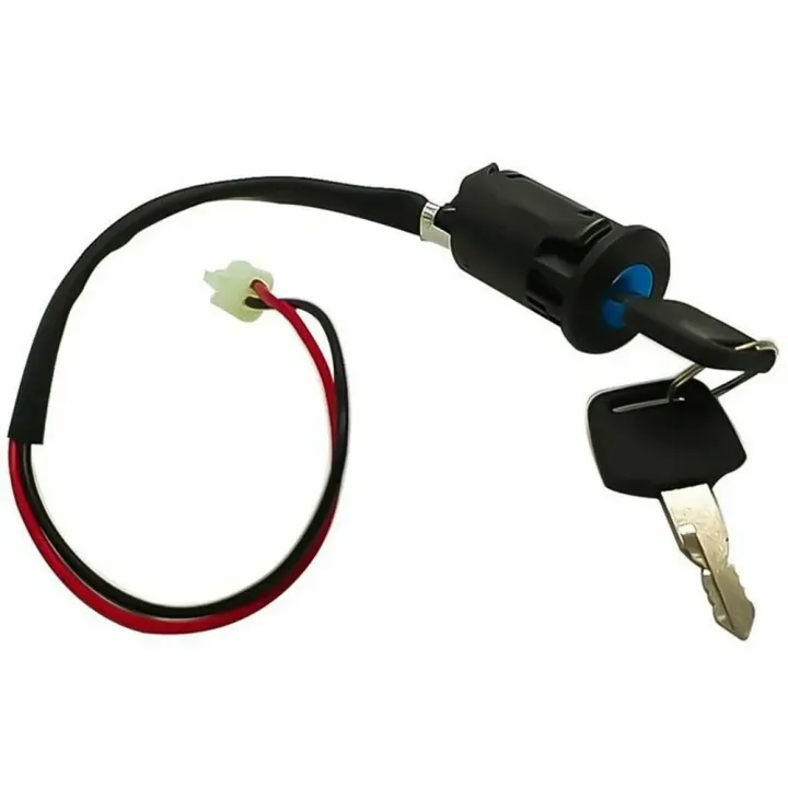 Moped Ignition Key Switch 2 Wire 28mm Hole ATV Dirt Bike Accessory ...