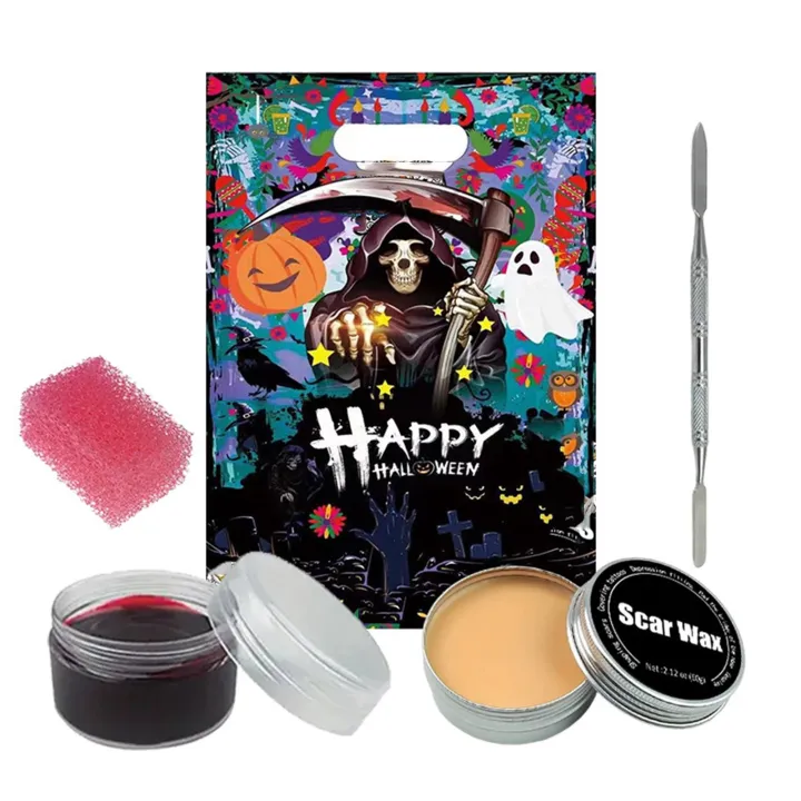 Makeup Kit Scars Wax Halloween Special Effects Stage Fake Wound Skin ...