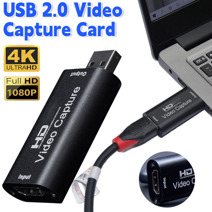 4K HDMI-compatible To USB 2.0 Video Capture Card for PS4 Game DVD HD ...