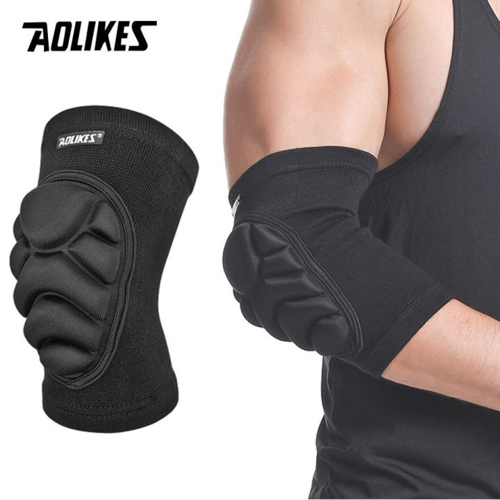 AOLIKES 1Pair Elbow Pads Elbow Protector Volleyball Sponge Support ...