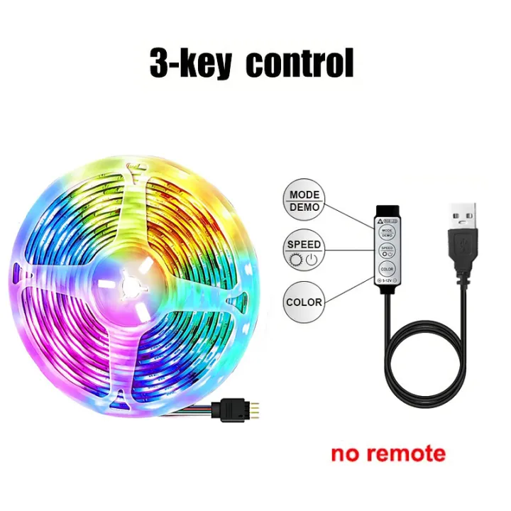 USB 10M LED Light Strip RGB 5050 Bluetooth APP Control Luces Led Color ...