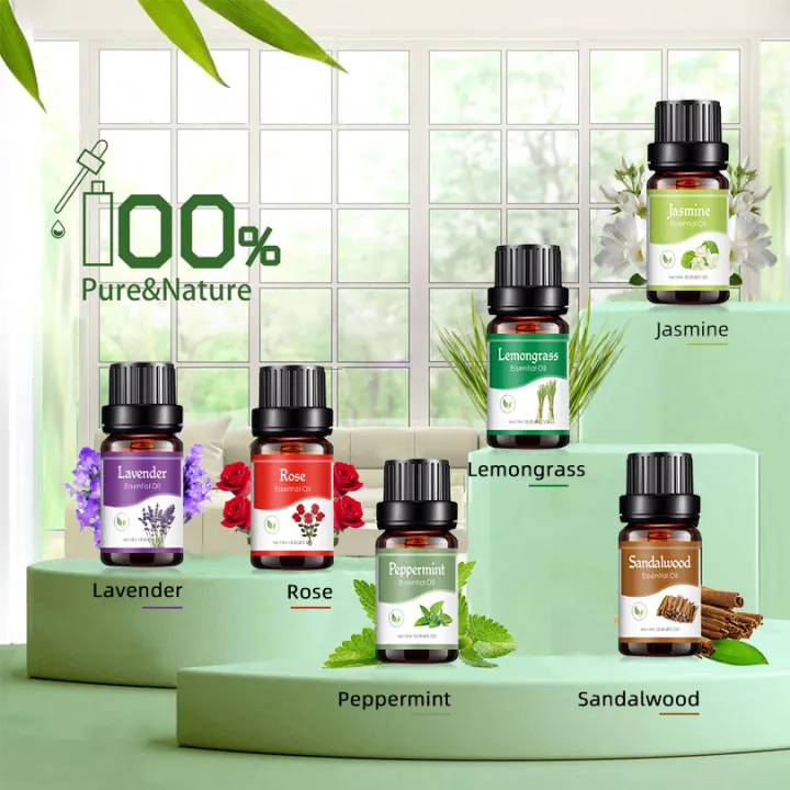 18 Flavors Essential Oils for Aroma Diffuser Air Humidifier Home Water ...