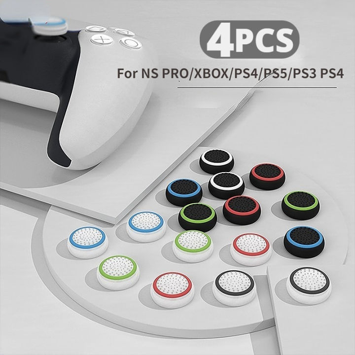 4pcs Analog Joystick Luminous Thumb Stick Grip Caps Case for PS5 PS4 ...