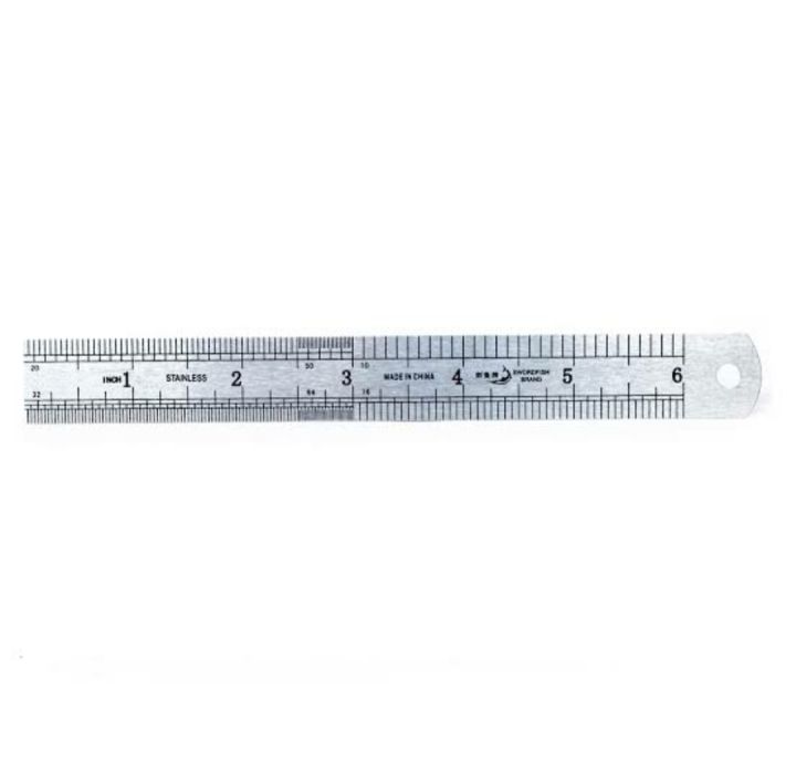 Steel Scale 6 Inch (2 Pcs) | Stainless Steel Ruler Set | Accurate ...
