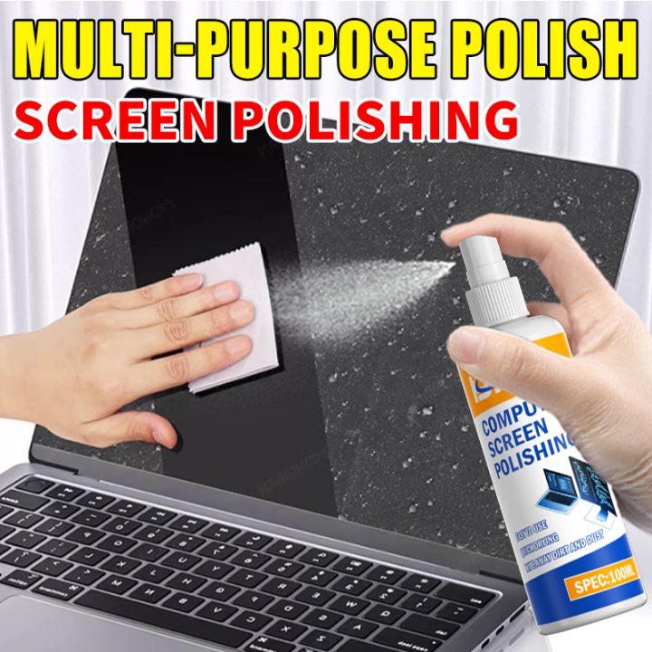 100ml Multi-Purpose Screen Polishing Spray - Efficient Laptop and ...
