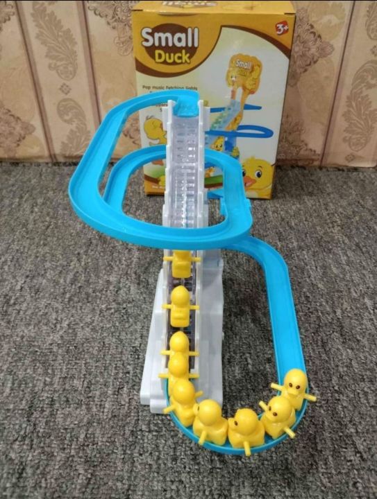 ATopoler Slide Toy Set with Lights and Music Stair-Climbing Ducklings ...