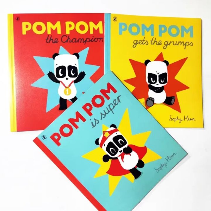 3 Book/Set POM POM Baby English Enlightenment Parent Child Bedtime ...
