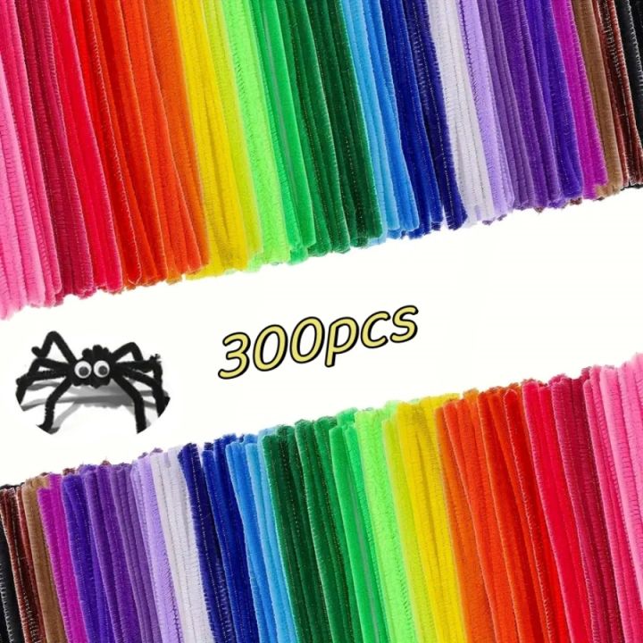 Mixed Color Pipe Cleaners, 300pcs Pipe Cleaners, 11.8ins Pipe Cleaners ...