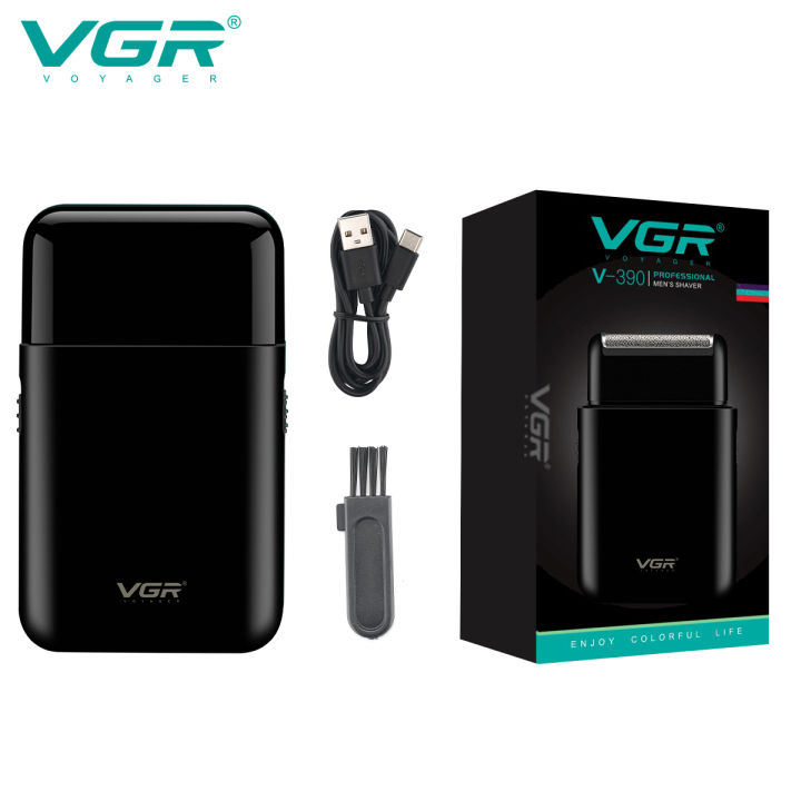 VGR Electric Shaver Professional Shaver Portable Mini Shaving Machine USB Charge Beard Trimmer ...